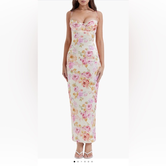 House of CB | Dresses | House Of Cb Josefina Floral Bustier Bodycon ...